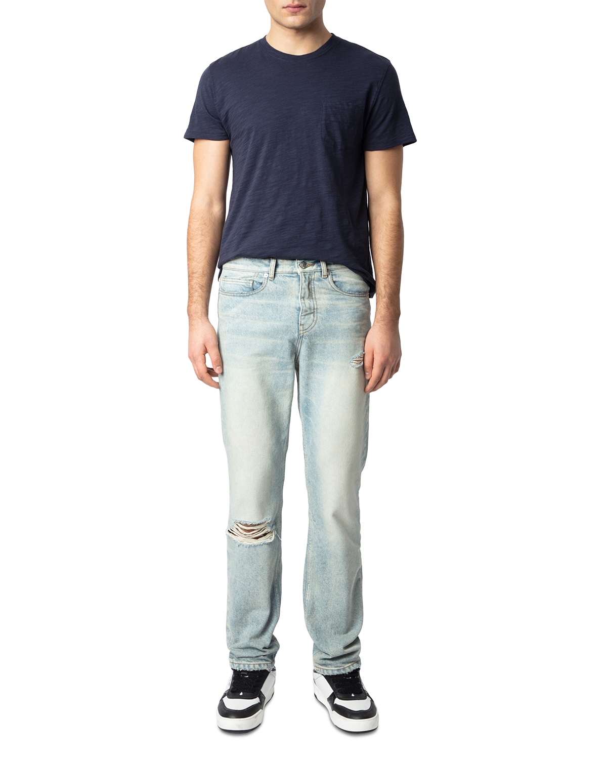 ZADIG&VOLTAIRE John Distressed Straight Fit Jeans